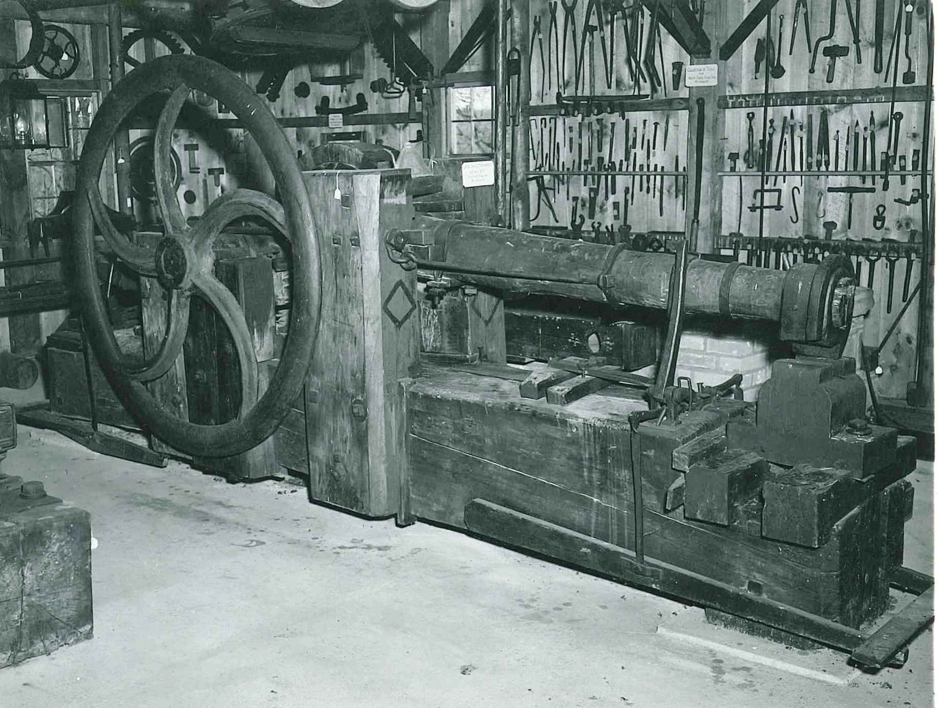 A four ton trip hammer – Shaker Museum
